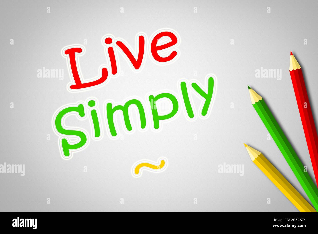 Live Simply Concept text on background Stock Photo - Alamy