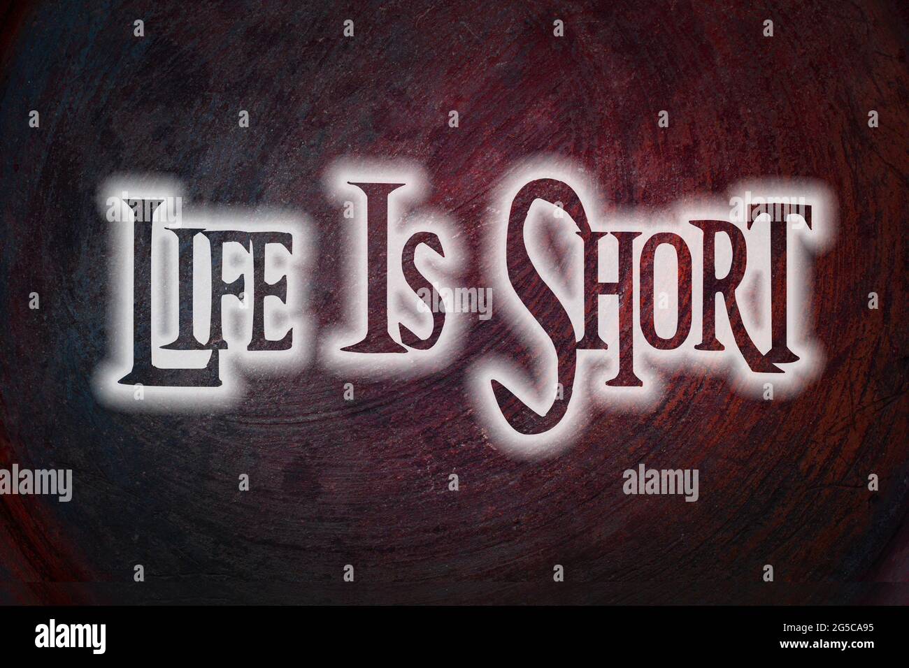 Life Is Short Concept text on background Stock Photo - Alamy