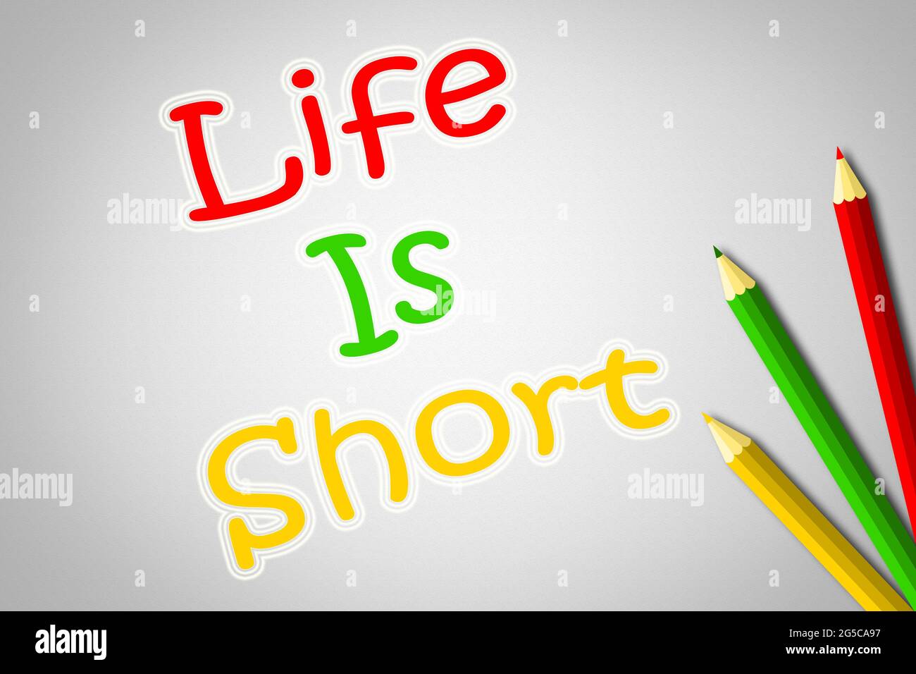 Life Is Short Concept text on background Stock Photo - Alamy