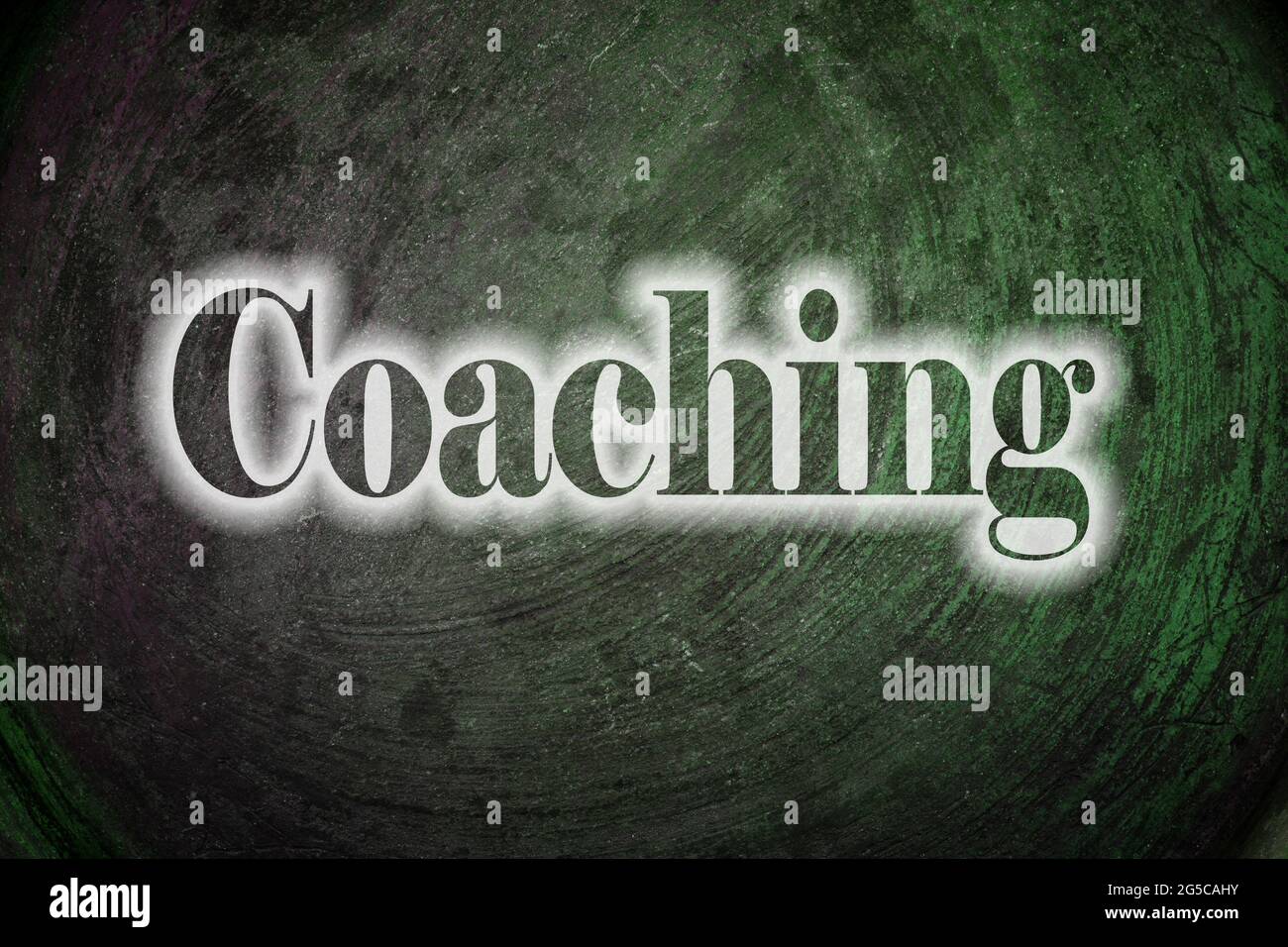 Coaching Text on Background Stock Photo - Alamy