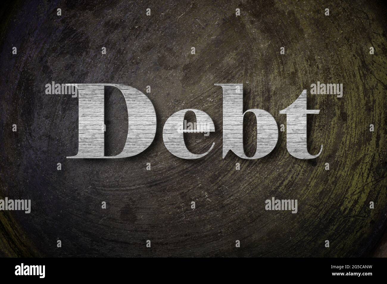 Debt, concept sign Stock Photo - Alamy
