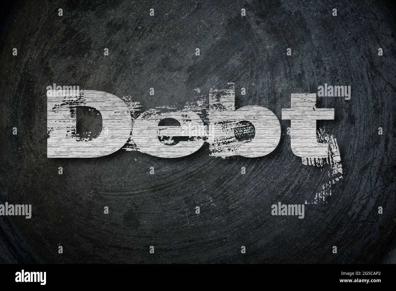 Debt, concept sign Stock Photo - Alamy