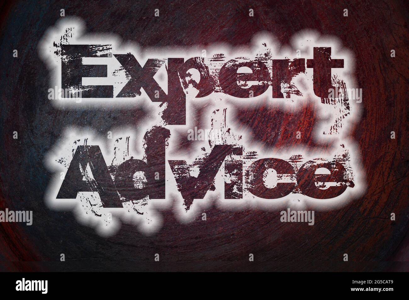 Expert Advice Text on Background Stock Photo - Alamy