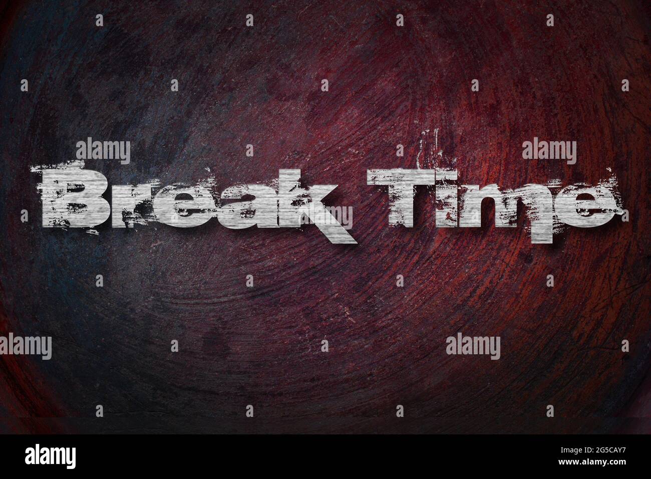 Break Time, background with text Stock Photo - Alamy
