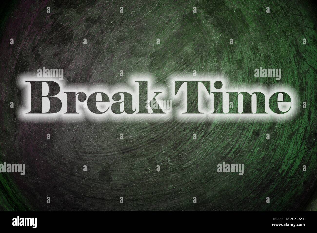 Break Time, background with text Stock Photo - Alamy