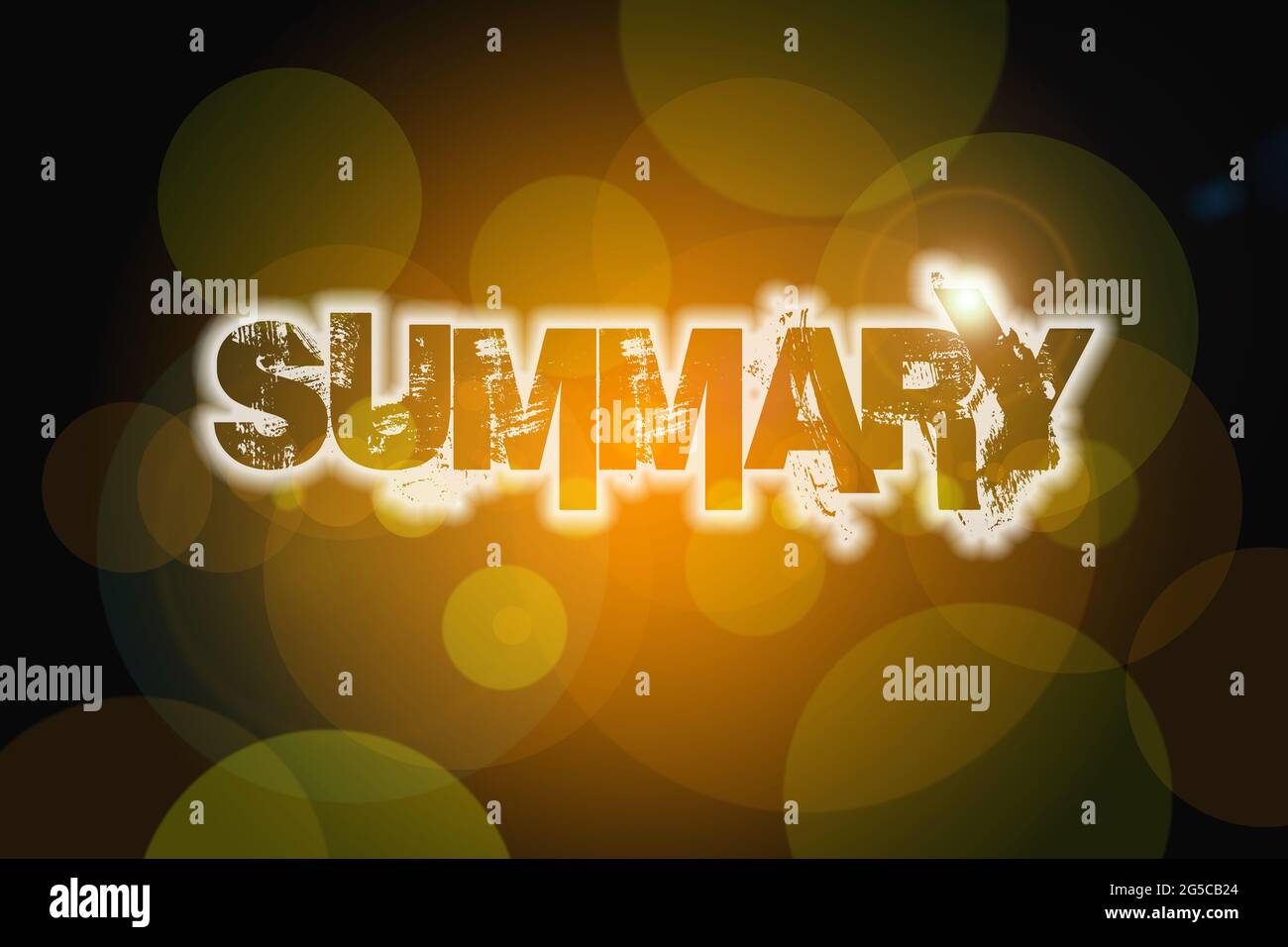 Summary concept hi-res stock photography and images - Alamy