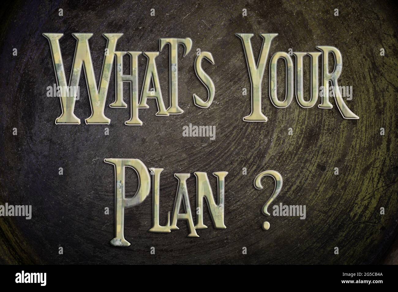 What's Your Plan Concept text on background Stock Photo - Alamy