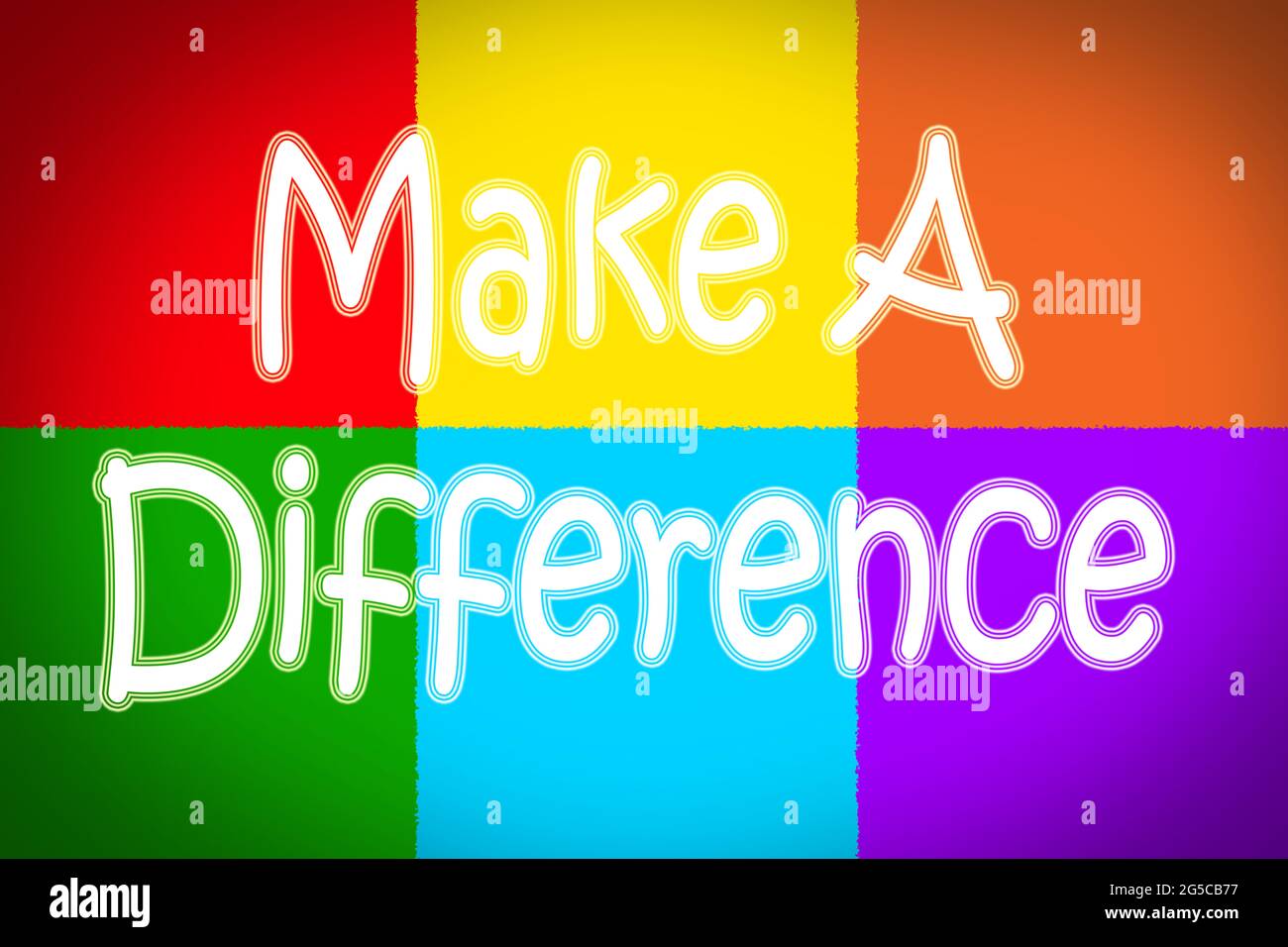 Make A Difference Concept text on background Stock Photo - Alamy