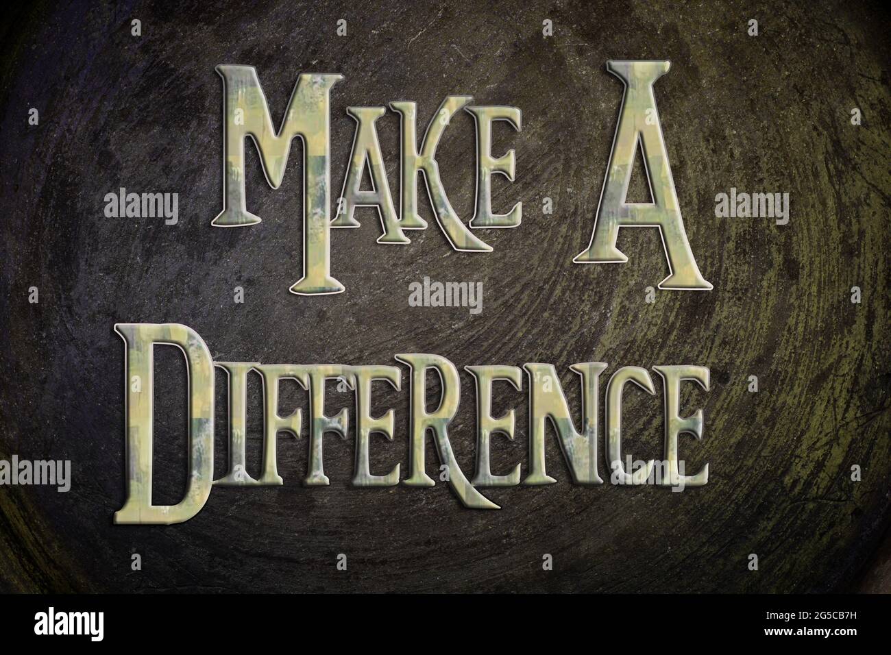 Make A Difference Concept text on background Stock Photo - Alamy
