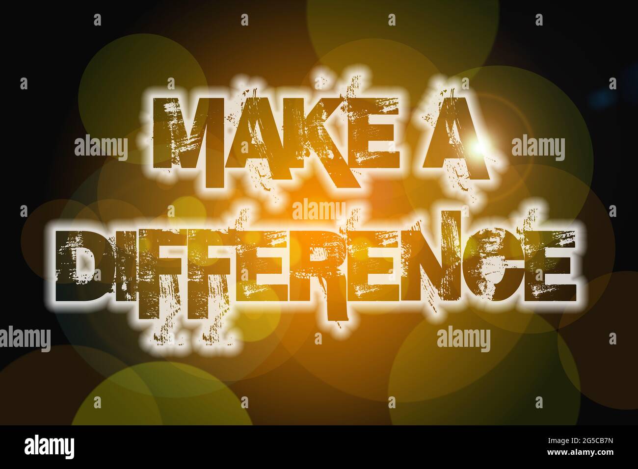 Make A Difference Concept text on background Stock Photo - Alamy