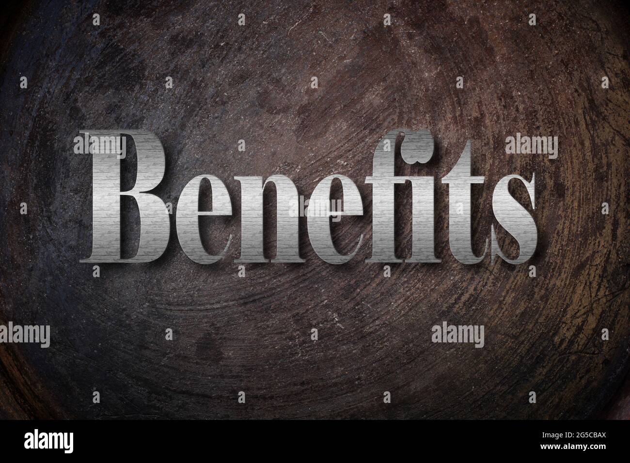 Benefits, background with text Stock Photo - Alamy
