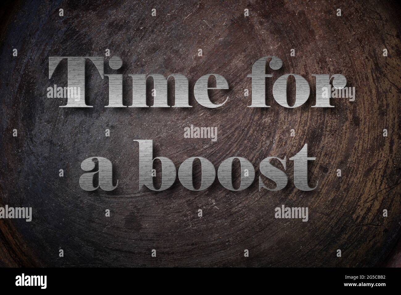 Time for a boost text on Background Stock Photo - Alamy