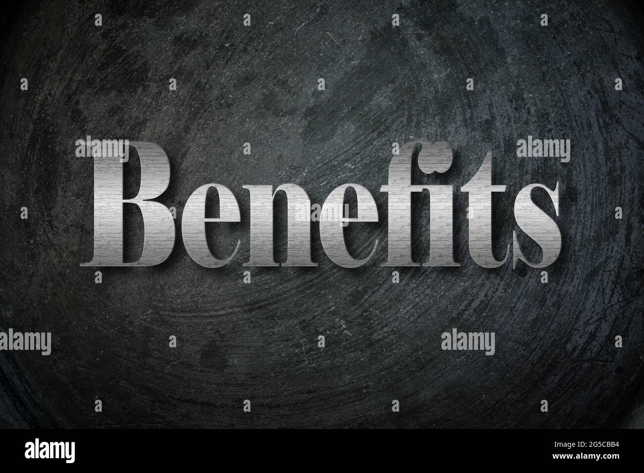 Benefits, background with text Stock Photo - Alamy