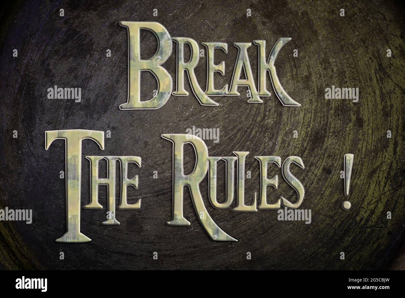 Break the rules hi-res stock photography and images - Alamy