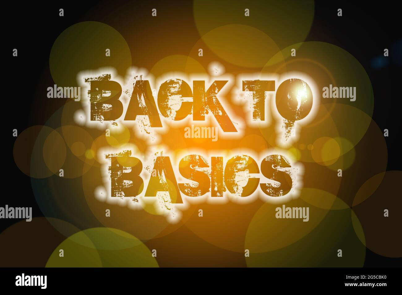 Back To Basics Concept text on background Stock Photo - Alamy