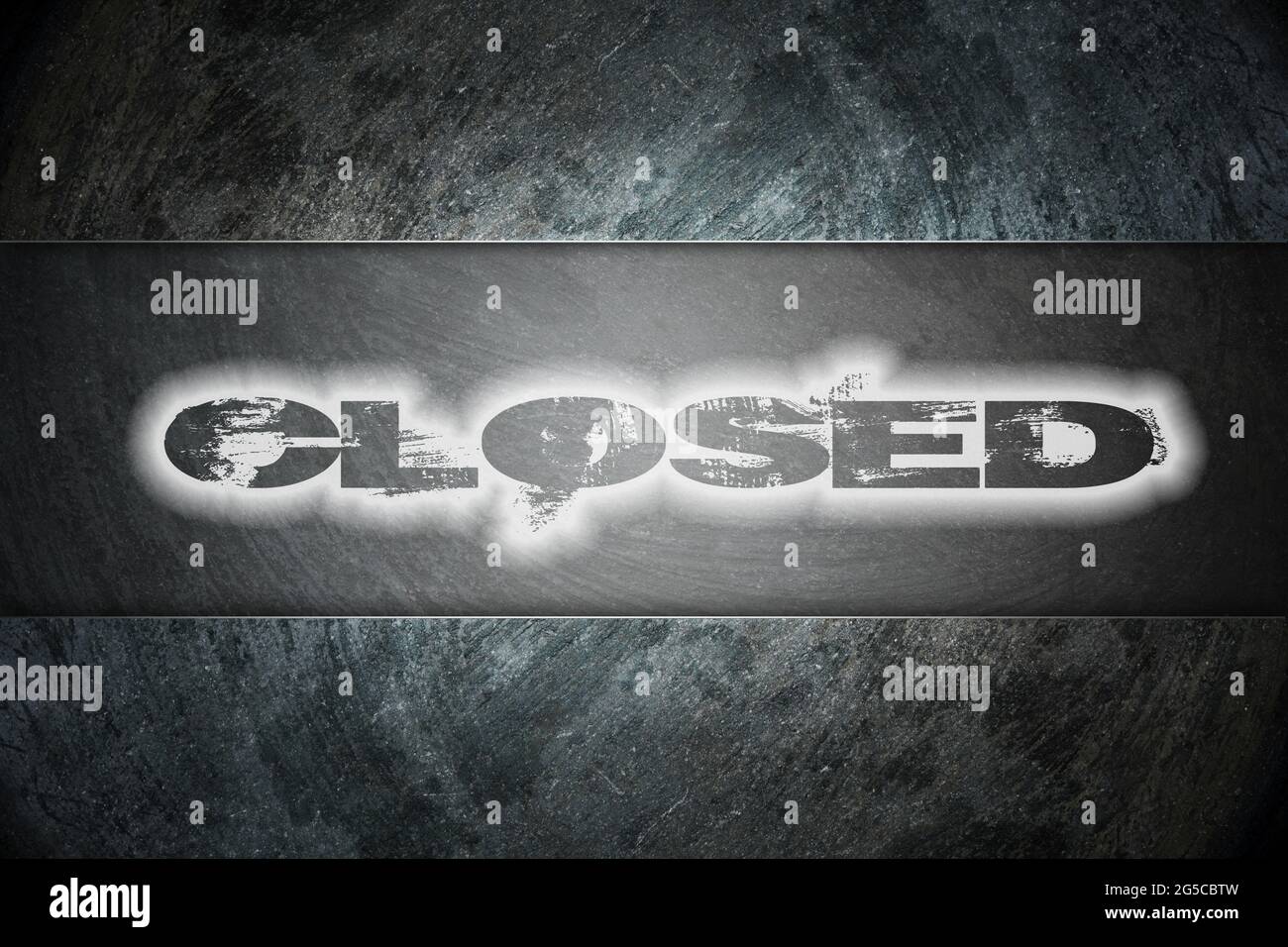 Closed text hi-res stock photography and images - Alamy