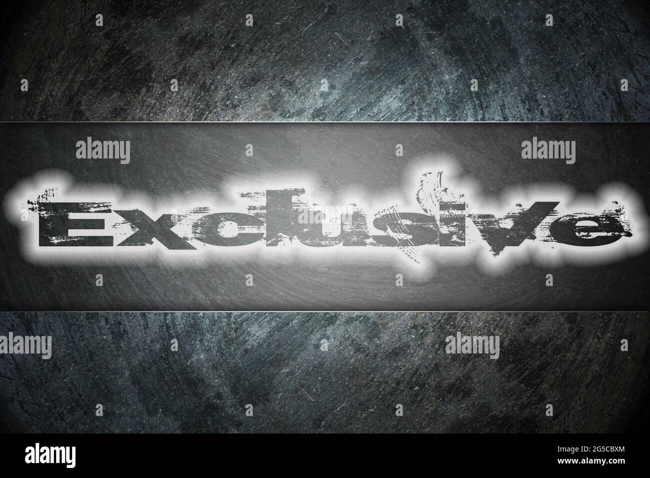Exclusive text on background Stock Photo - Alamy