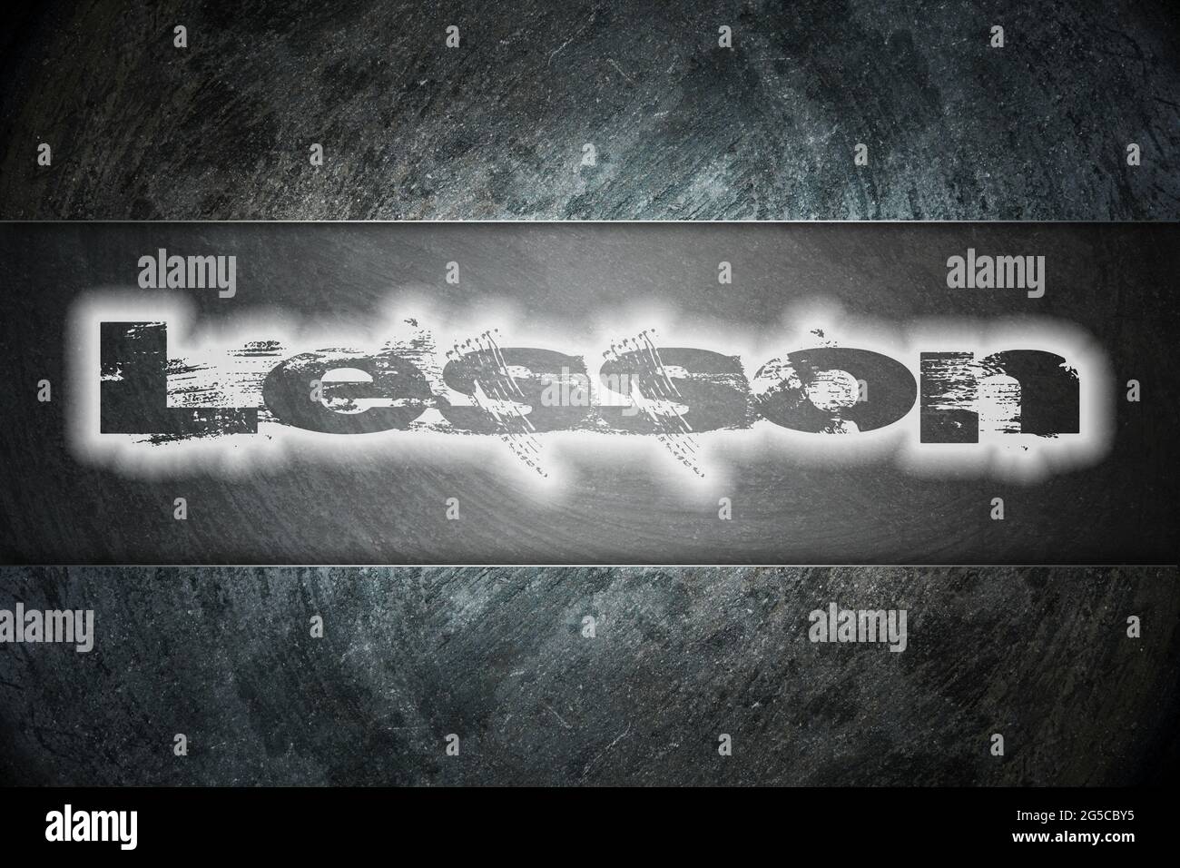 Lesson text on background Stock Photo - Alamy