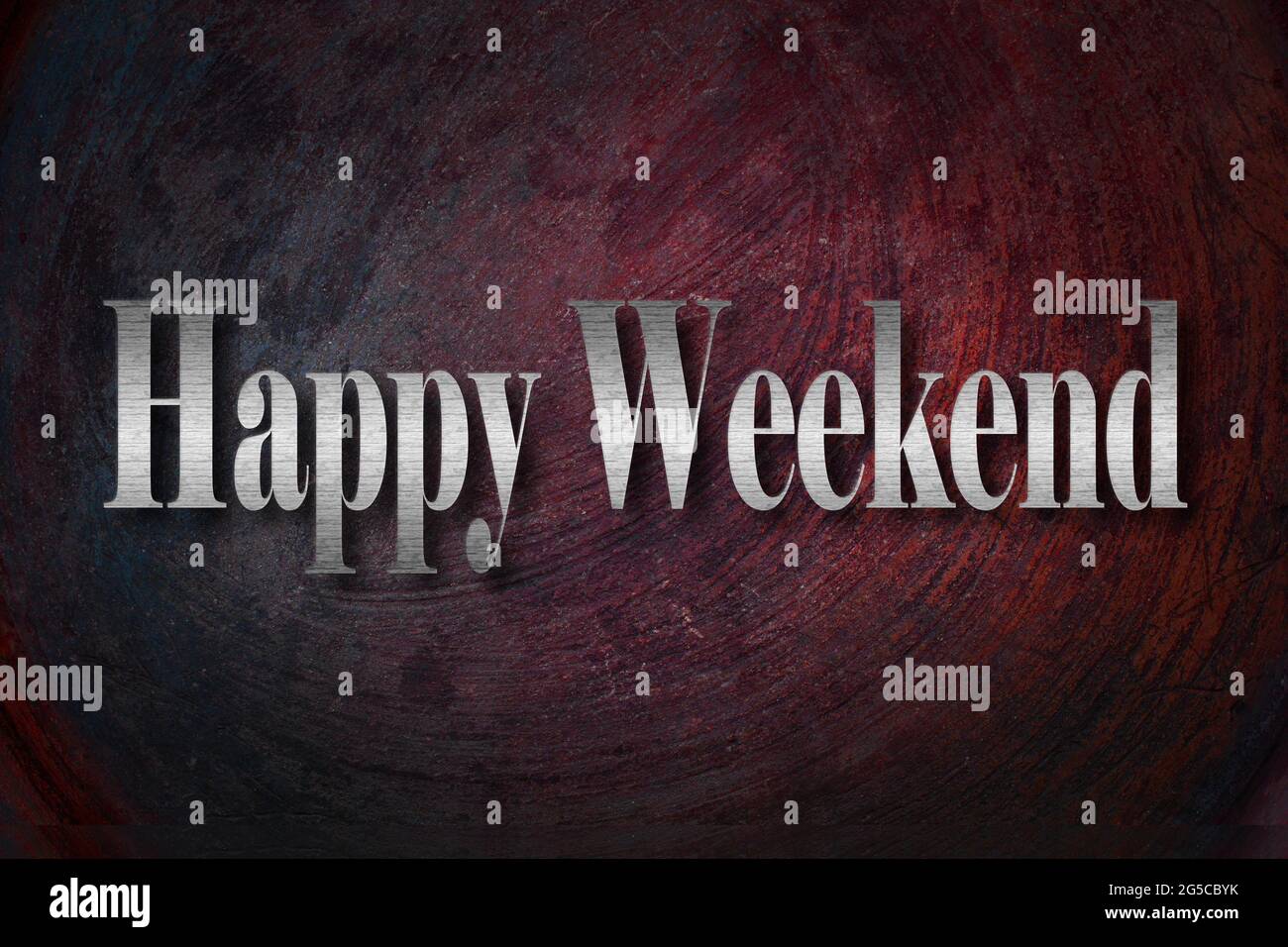 Happy Weekend Text on background Stock Photo - Alamy