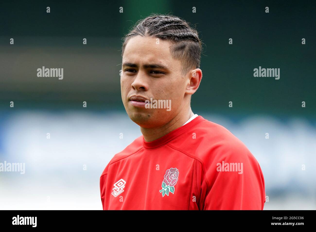 England A's Jacob Umaga during the training session at the Mattioli ...