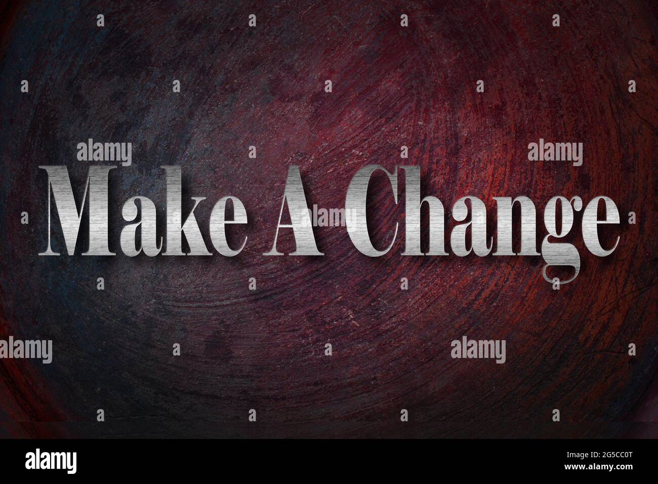 Make A Change text on background Stock Photo - Alamy