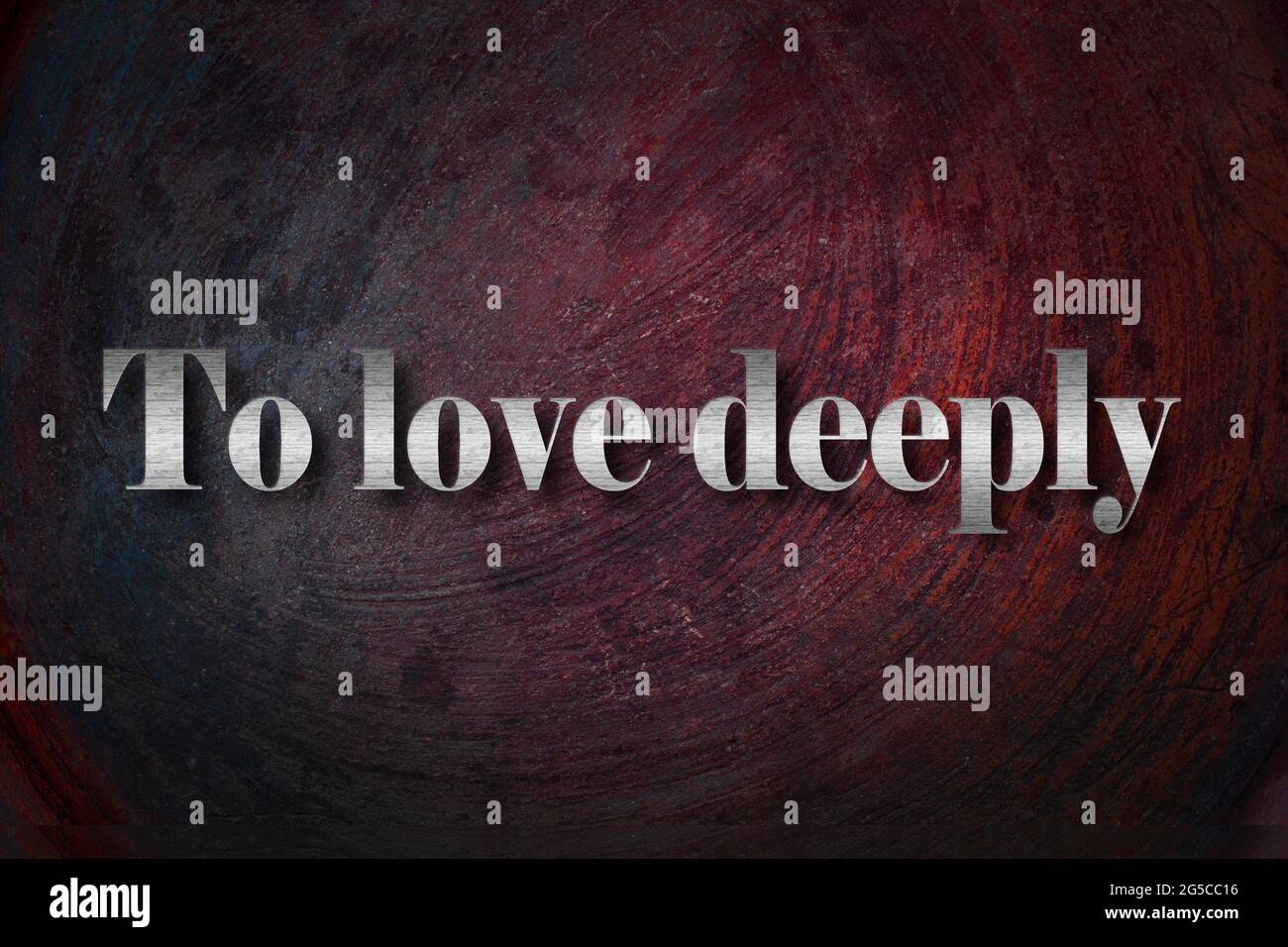 To love deeply text on backgroud Stock Photo - Alamy