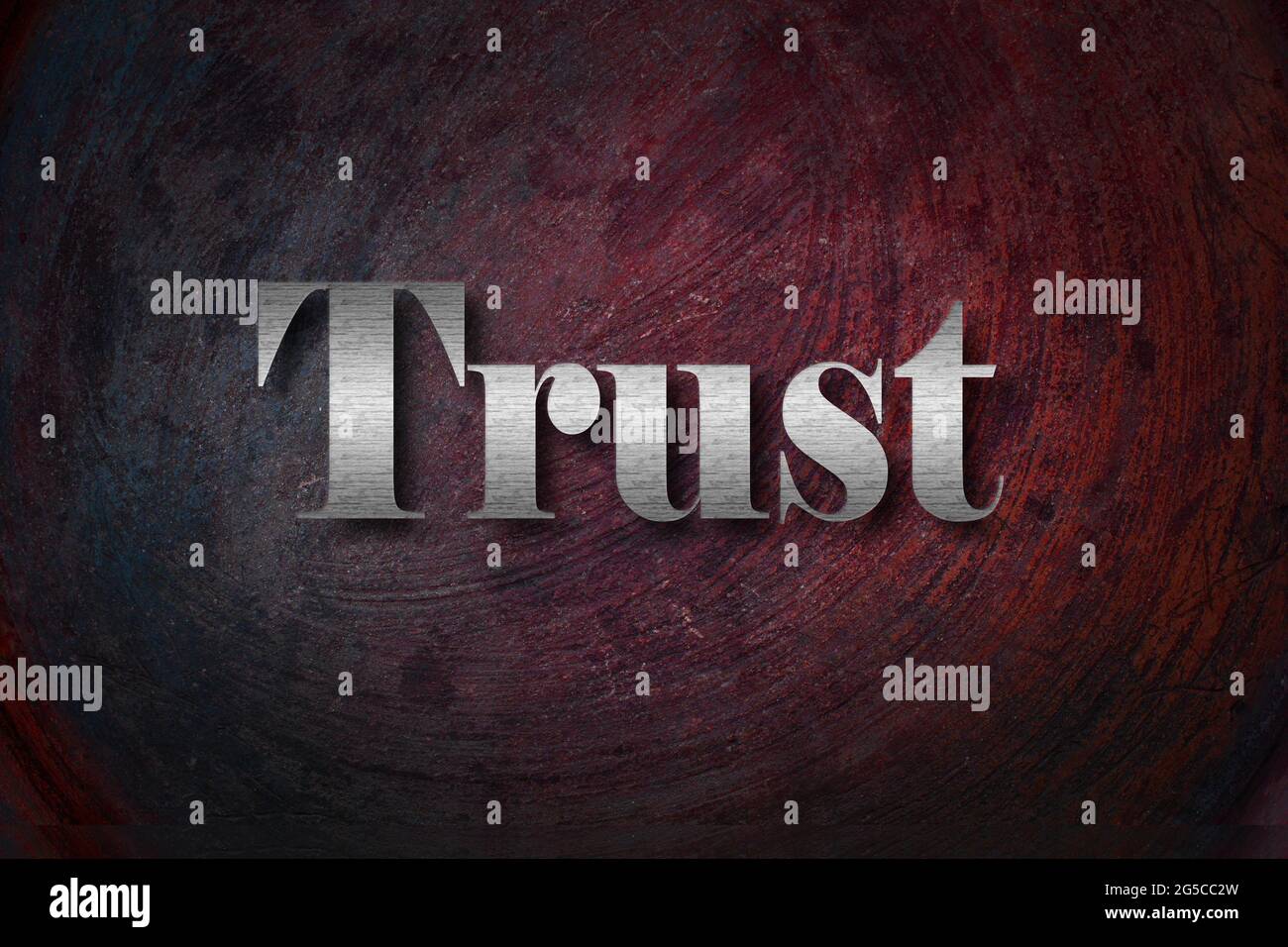 Trust text on backgroud Stock Photo - Alamy