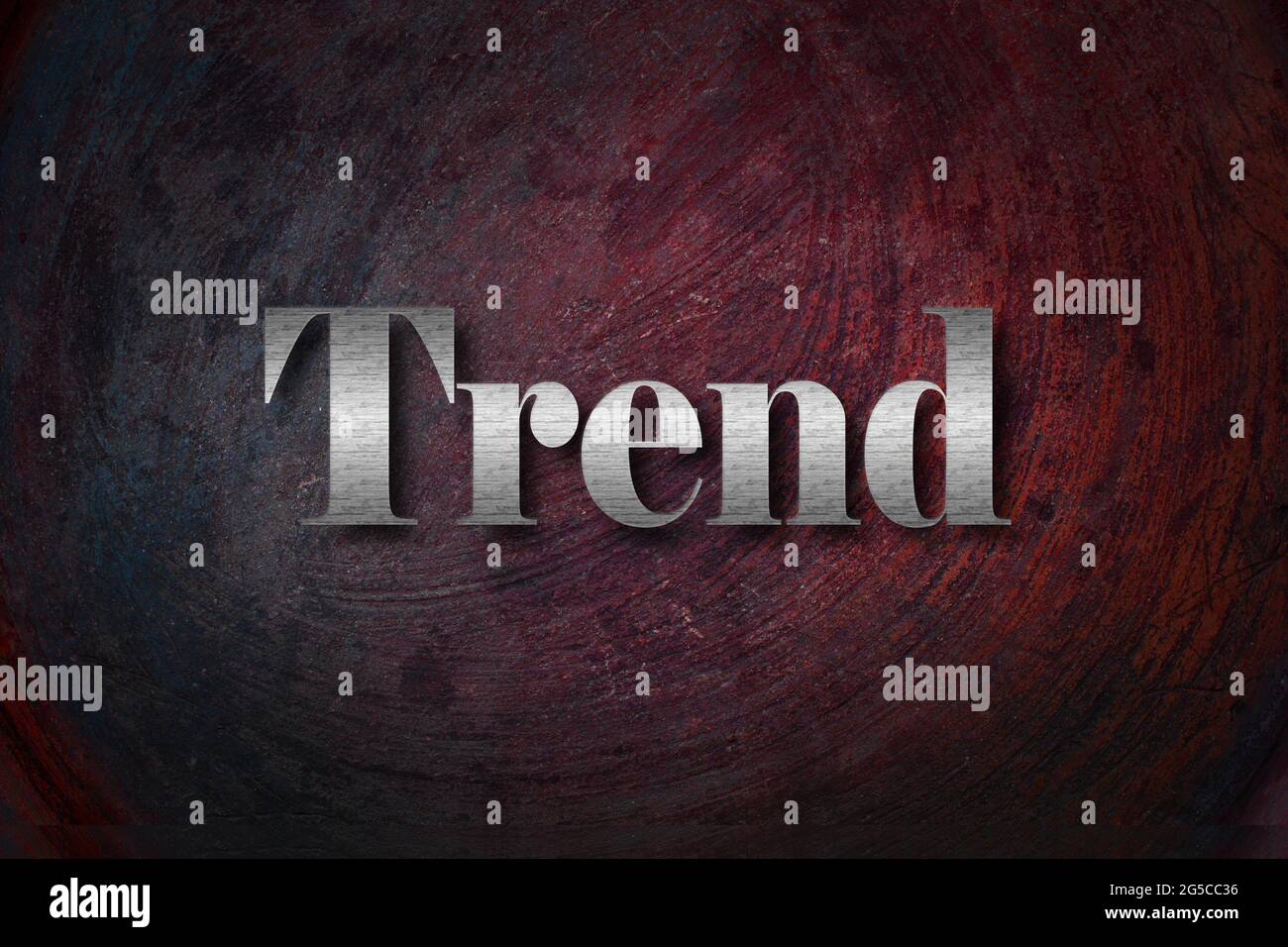Trend text on backgroud Stock Photo - Alamy