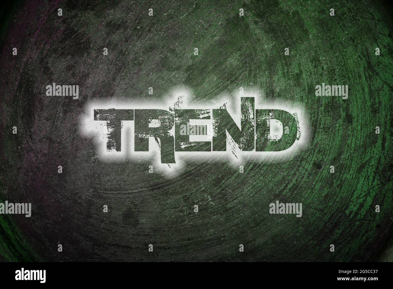 Trend text on backgroud Stock Photo - Alamy