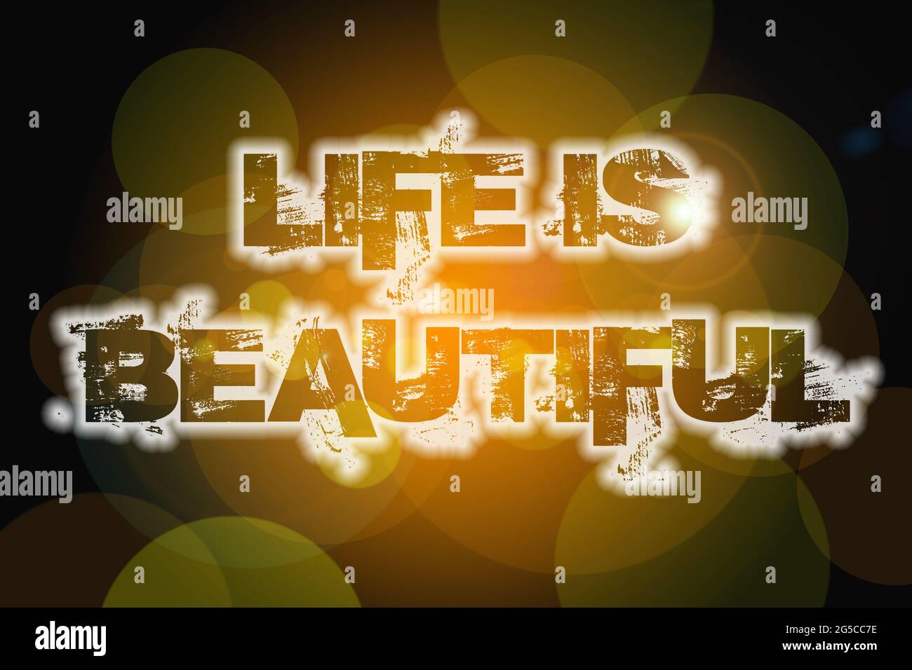 Life Is Beautiful Concept text on background Stock Photo - Alamy