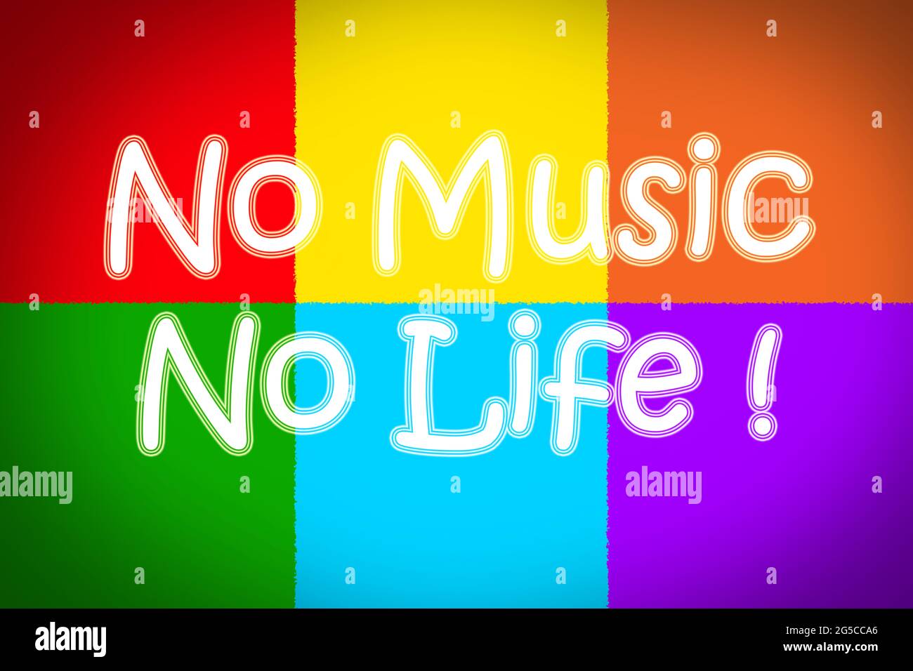 No Music No Life Concept text on background Stock Photo - Alamy