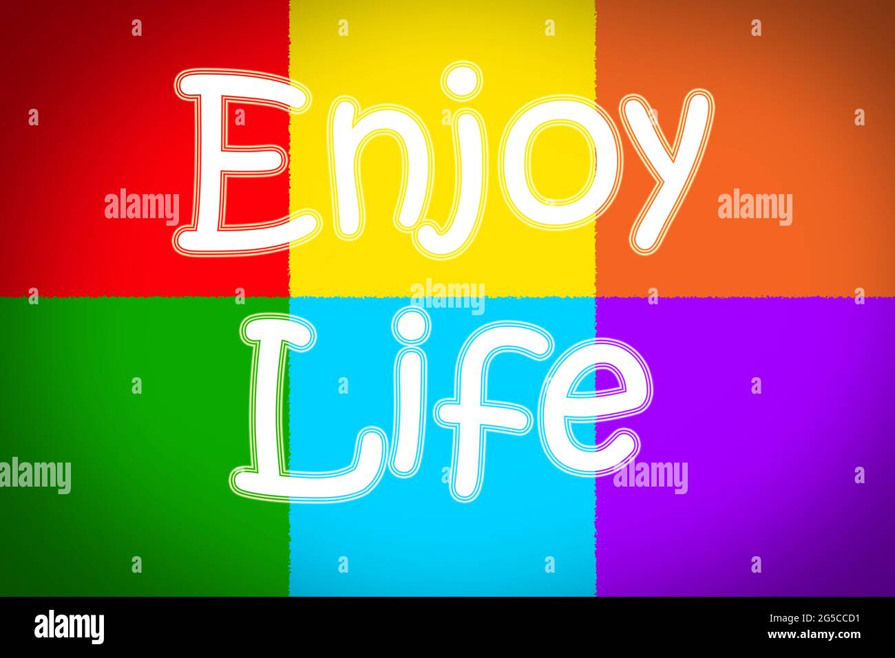 Enjoy Life Concept text on background Stock Photo - Alamy