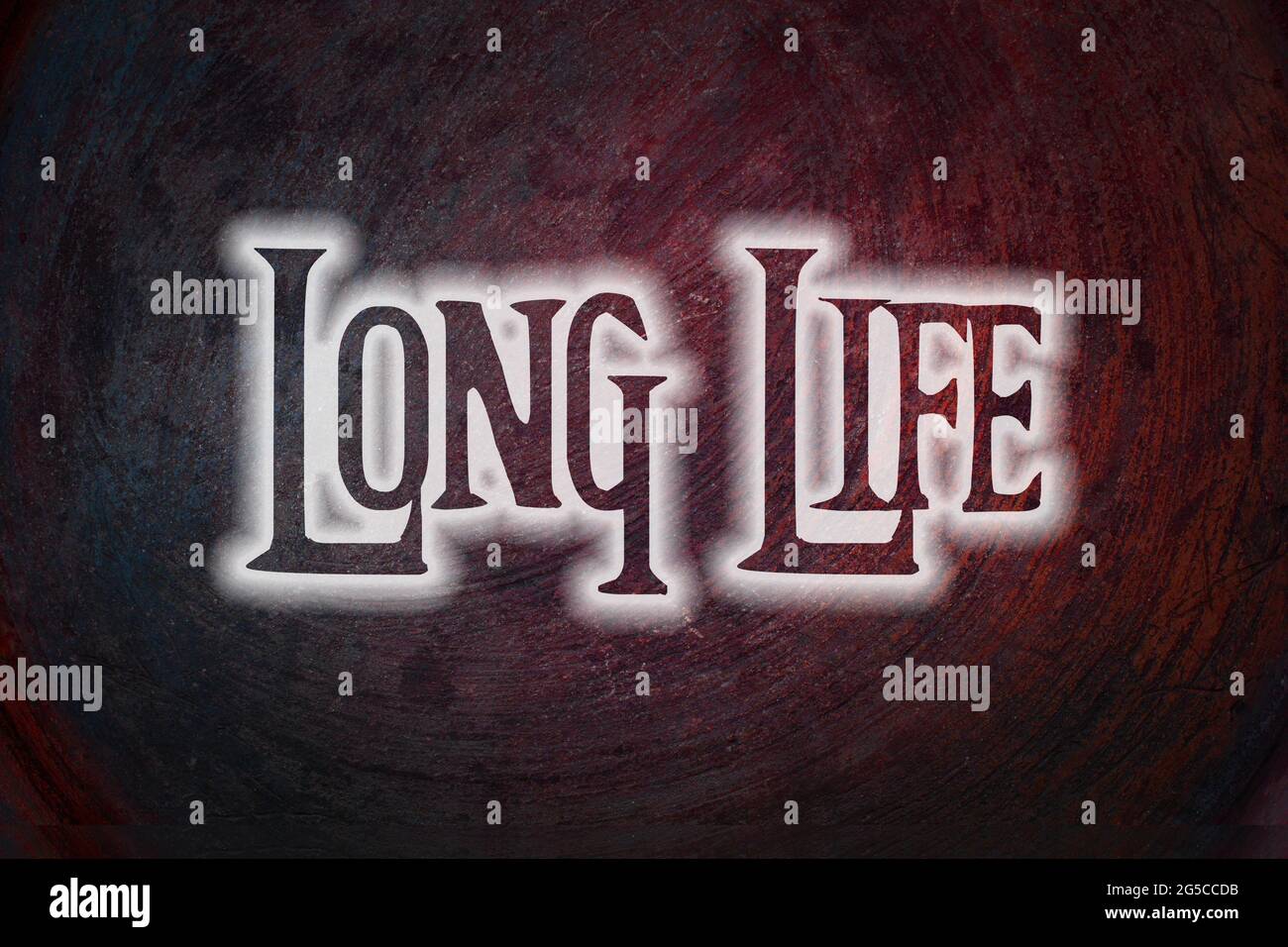 Long Life Concept text on background Stock Photo - Alamy