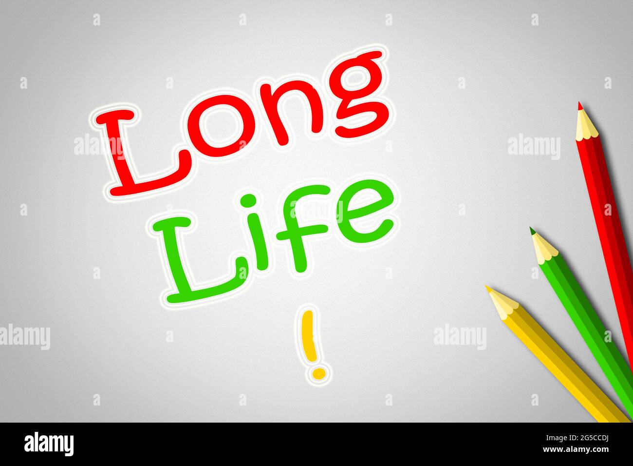Long Life Concept text on background Stock Photo - Alamy