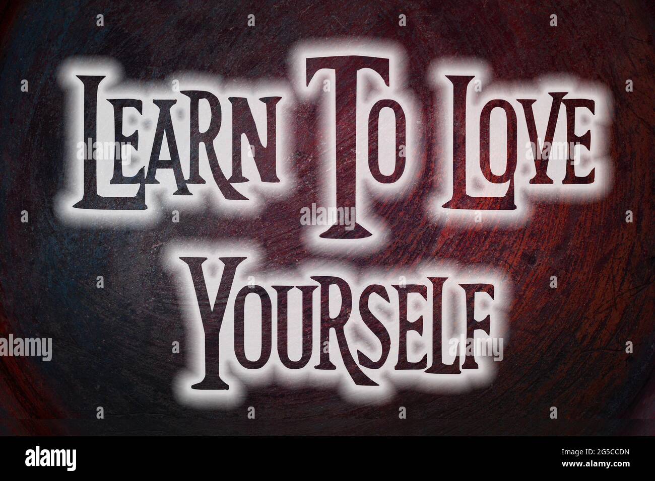 Learn To Love Yourself Concept text on background Stock Photo - Alamy