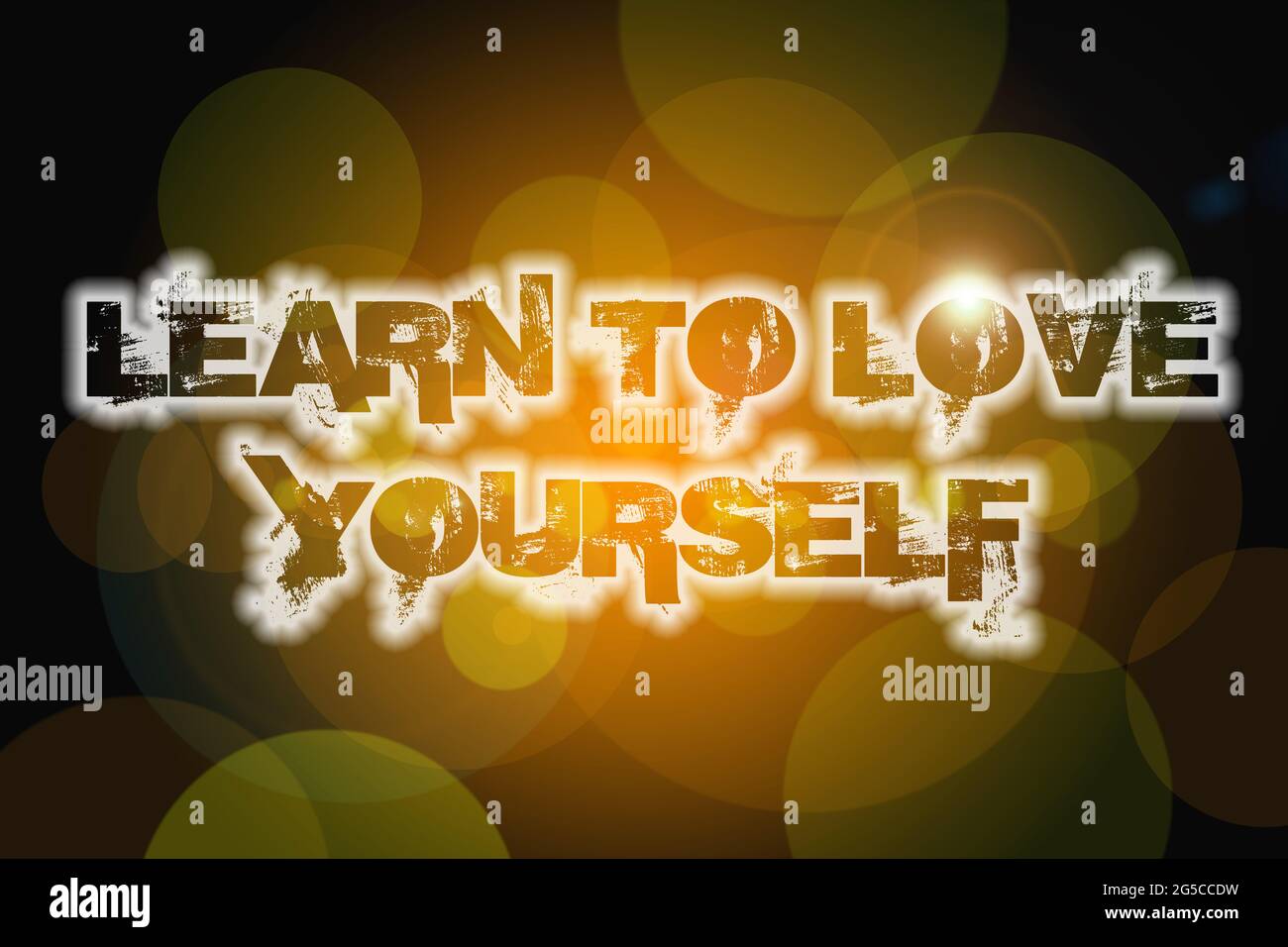 Learn To Love Yourself Concept text on background Stock Photo - Alamy