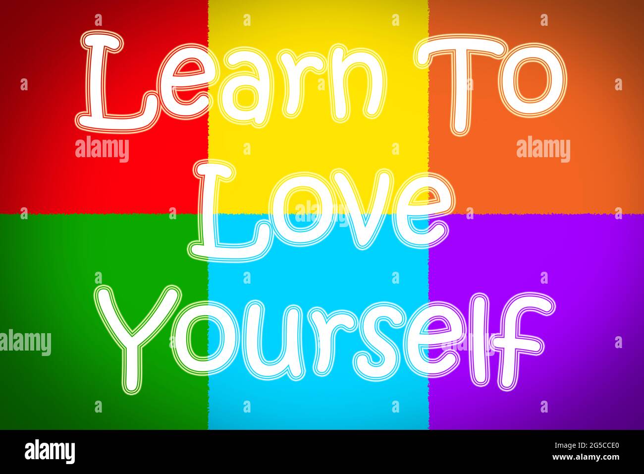 Learn To Love Yourself Concept text on background Stock Photo - Alamy
