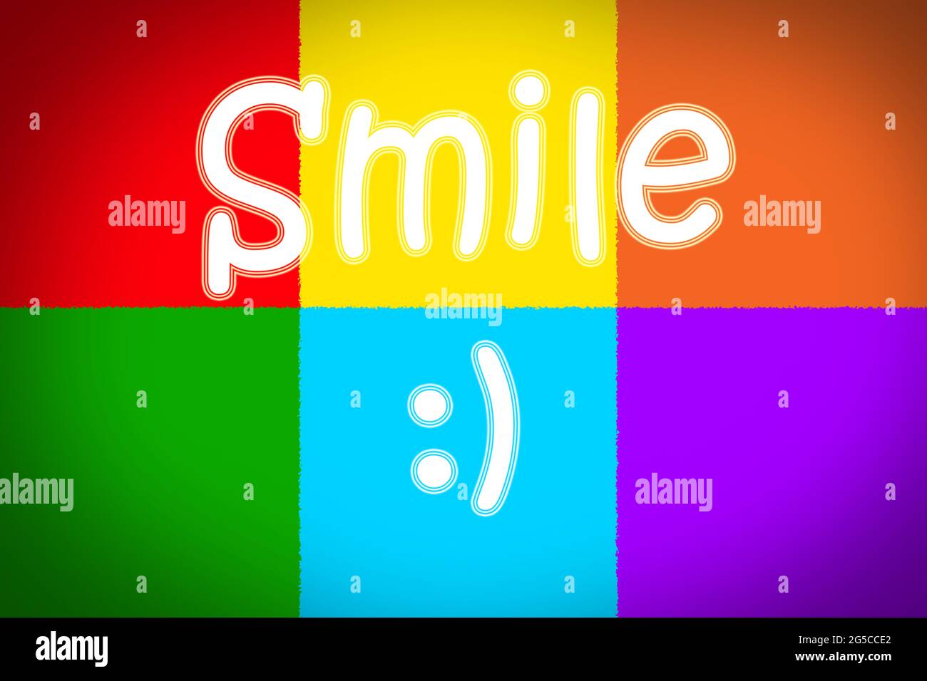 Smiley vibrant text hi-res stock photography and images - Alamy