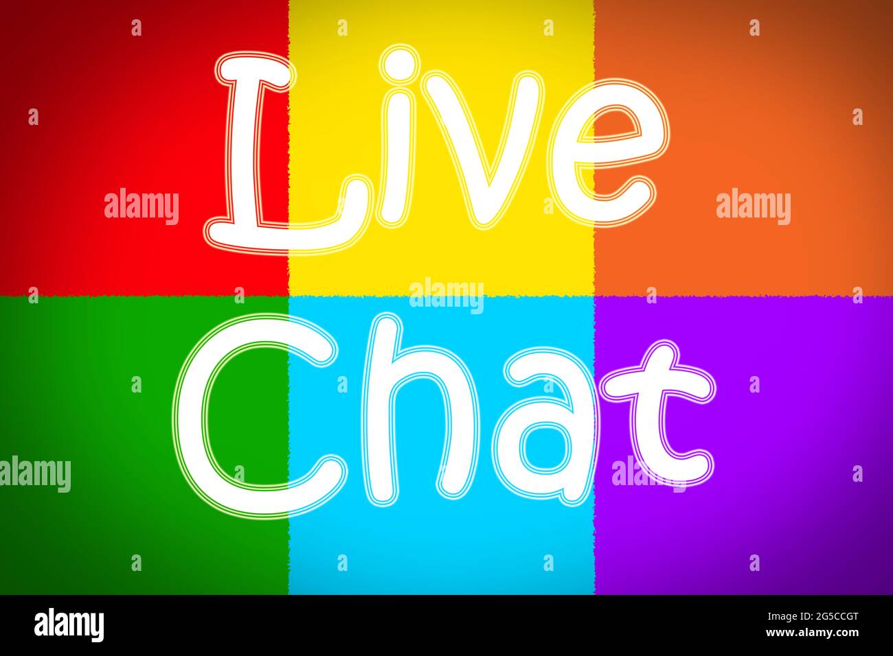 Live Chat Concept text on background Stock Photo - Alamy