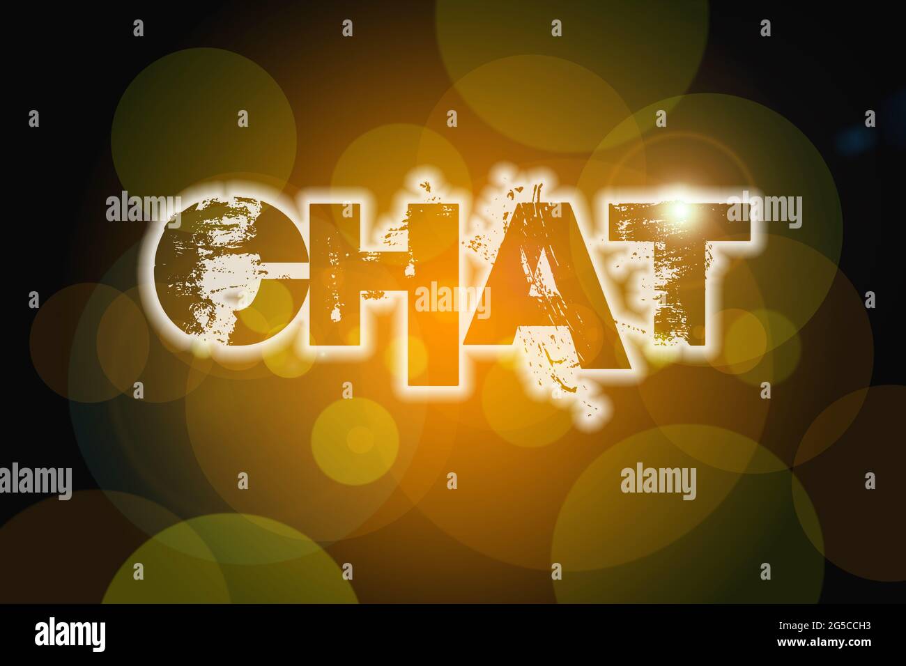 Chat Concept text on background Stock Photo - Alamy