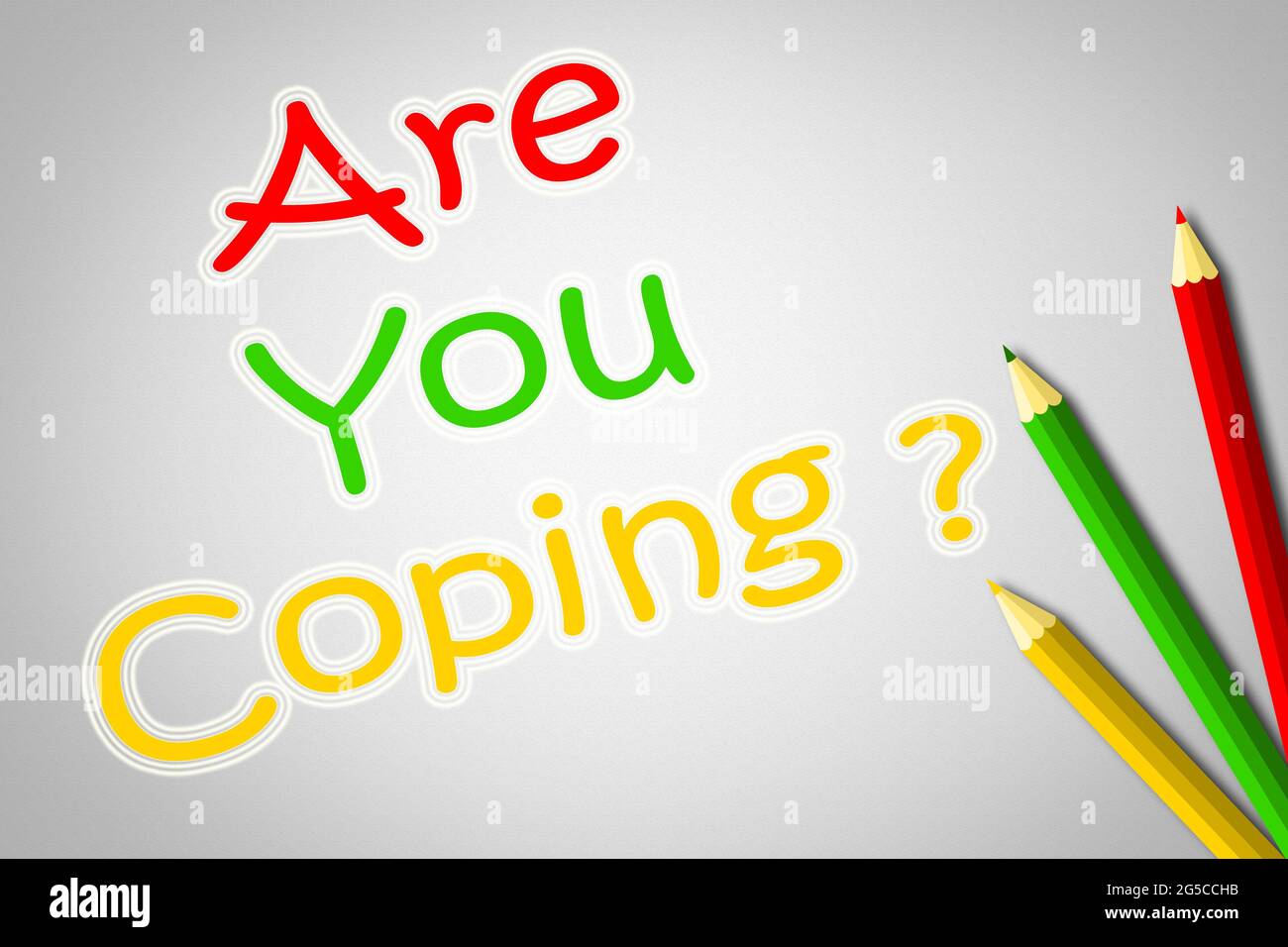 Are You Coping Concept text on background Stock Photo - Alamy