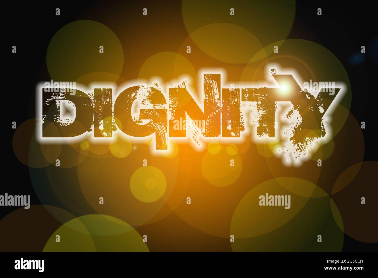 Dignity Concept text on background Stock Photo - Alamy