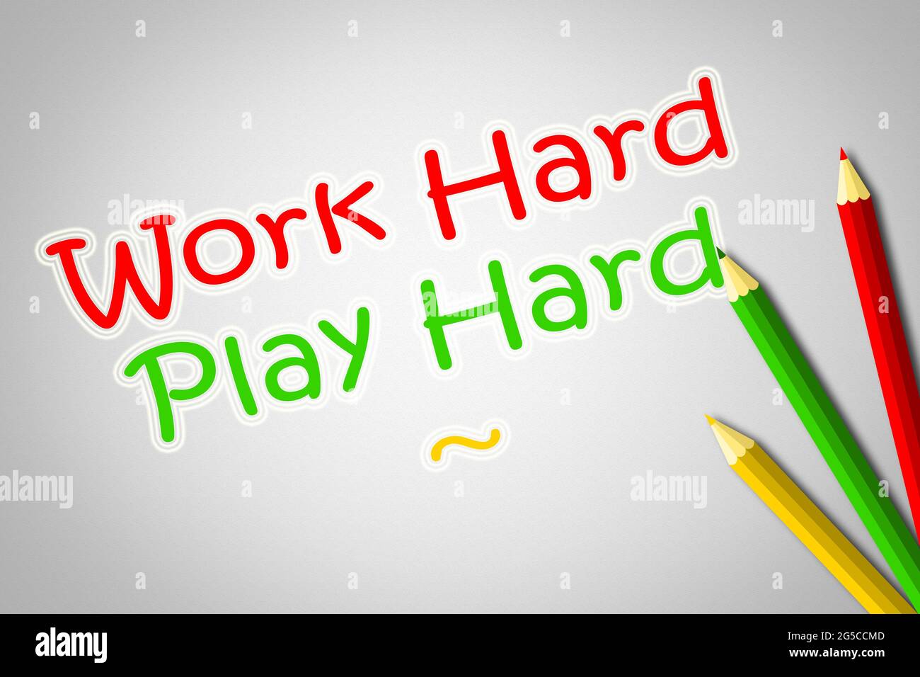 Work Hard Play Hard Concept text on background Stock Photo - Alamy