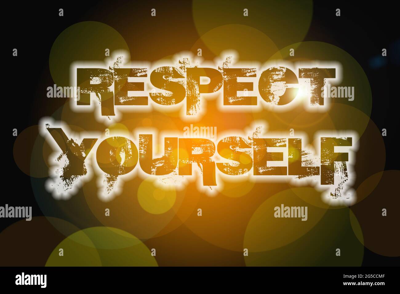 Respect Yourself Concept text on background Stock Photo - Alamy