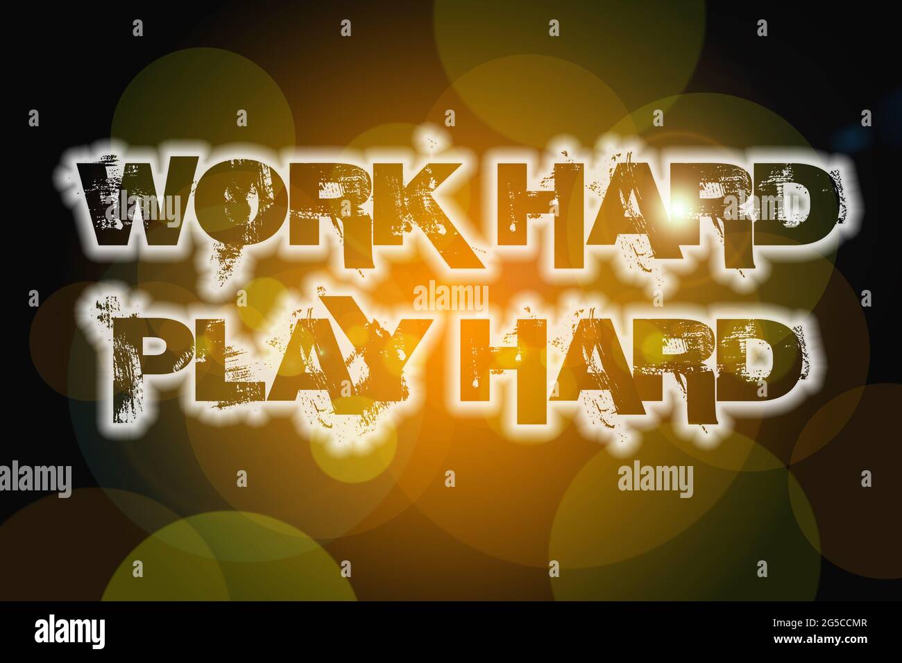 Work Hard Play Hard Concept text on background Stock Photo - Alamy
