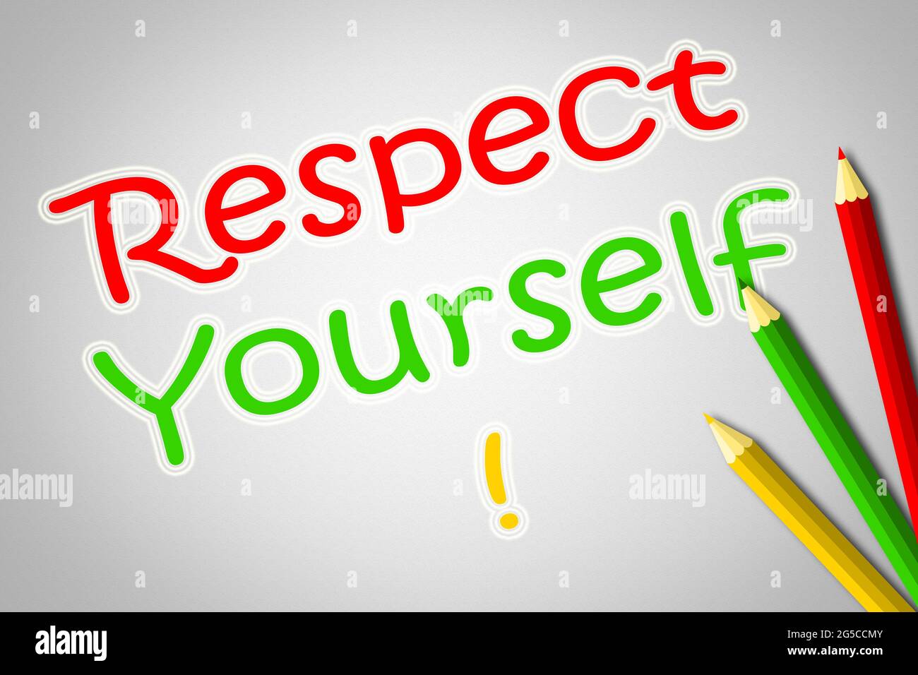 Respect Yourself Concept text on background Stock Photo - Alamy