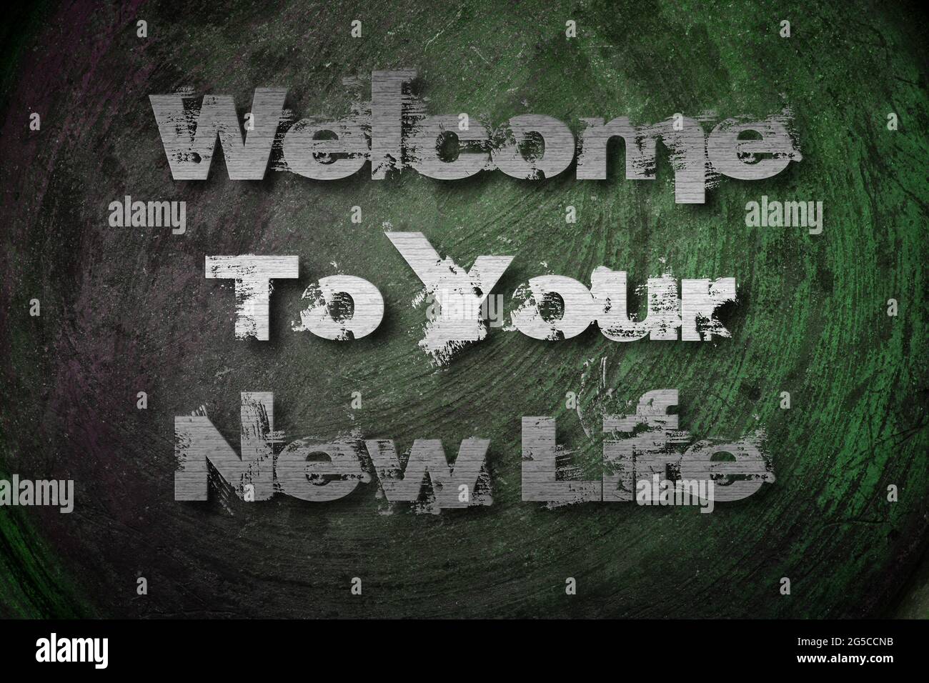 Welcome To Your New Life Concept text on background Stock Photo - Alamy