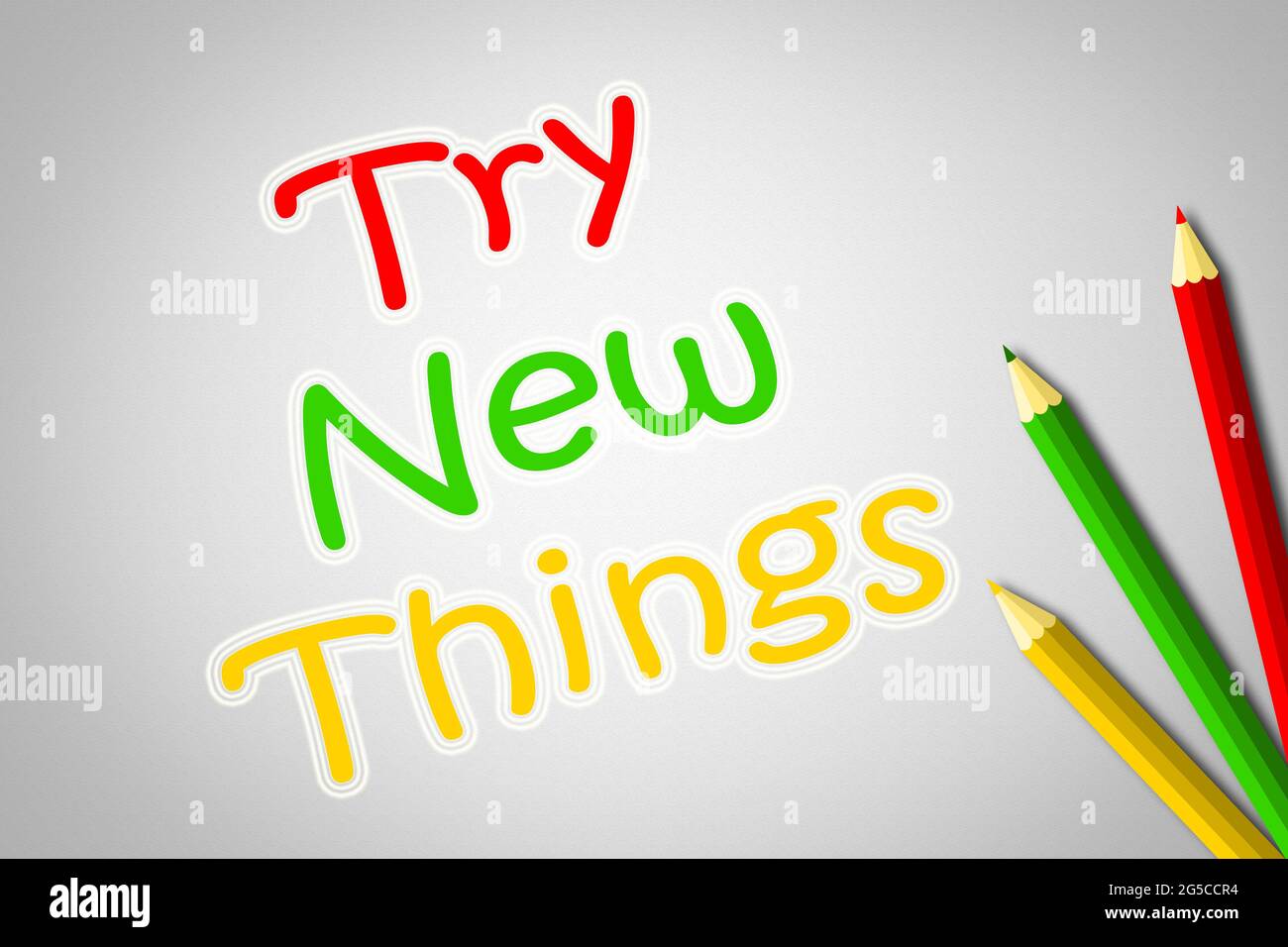 Try New Things Concept text on background Stock Photo - Alamy