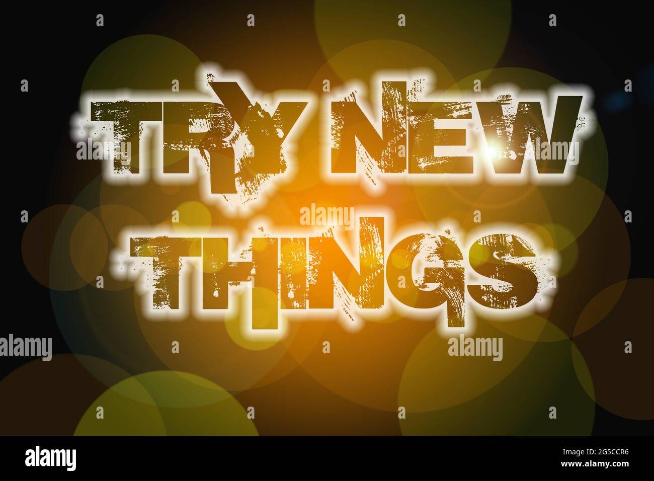 Try New Things Concept text on background Stock Photo - Alamy