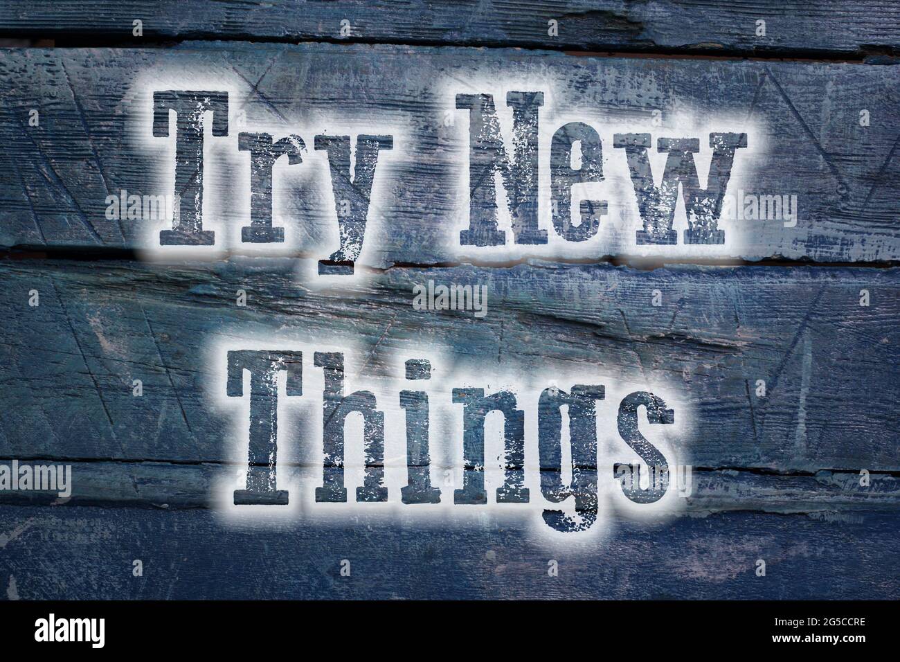 Try New Things Concept text on background Stock Photo - Alamy